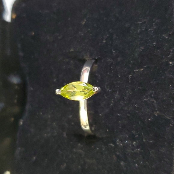 Jewelry | Sterling Silver 925 Peridot Solitaire Ring | Poshmark